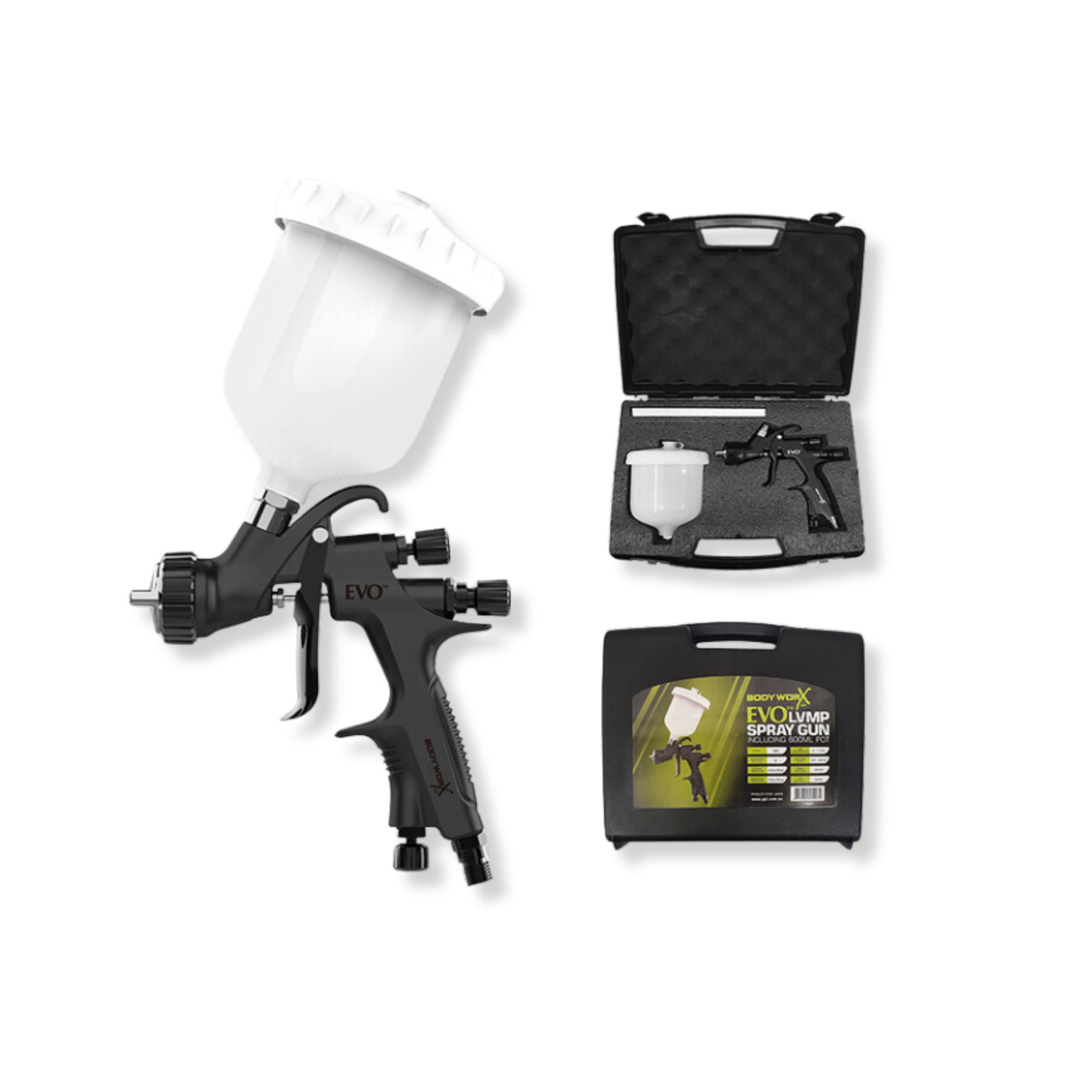 Bodyworx Evo Spray Gun & Pot 1.4mm : VAEG4 – Spray Blast Inspect