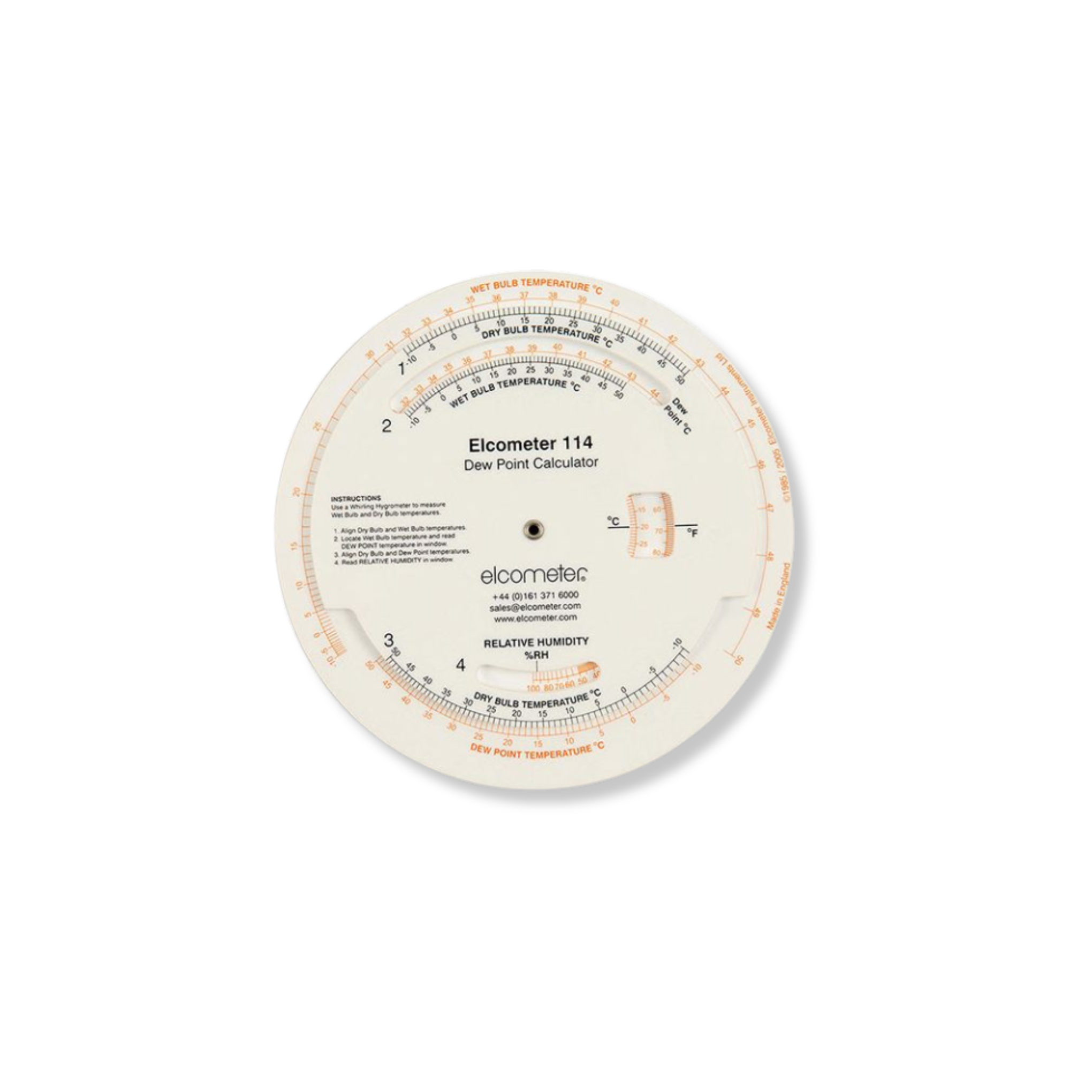 Elcometer 114 Dewpoint Calculator – Spray Blast Inspect