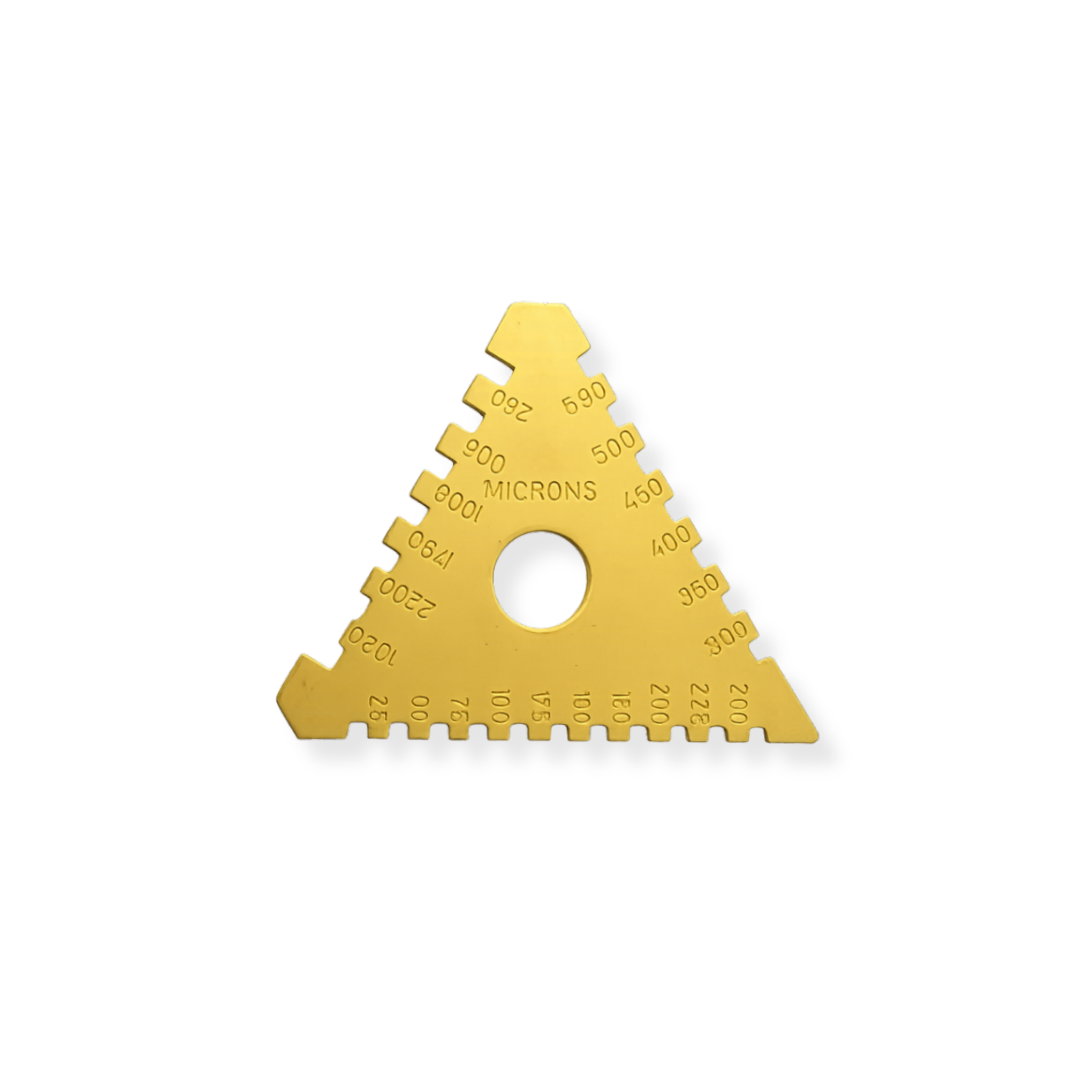 SBI Brass Triangle Wet Film Gauge WFT – Spray Blast Inspect