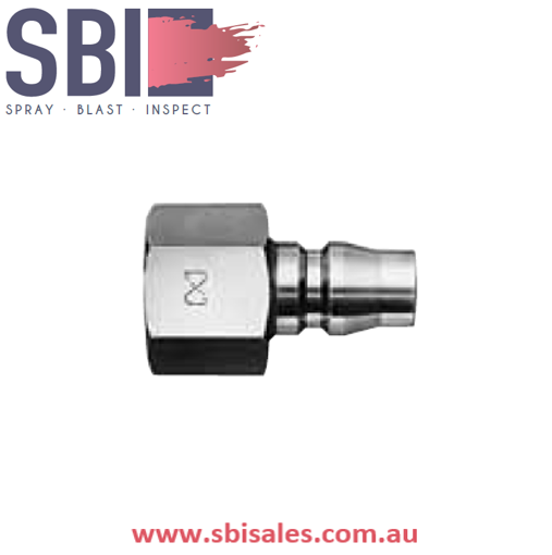 Hi Cupla Hose Coupling Plug Female Thread (PF) - Steel – Spray Blast ...